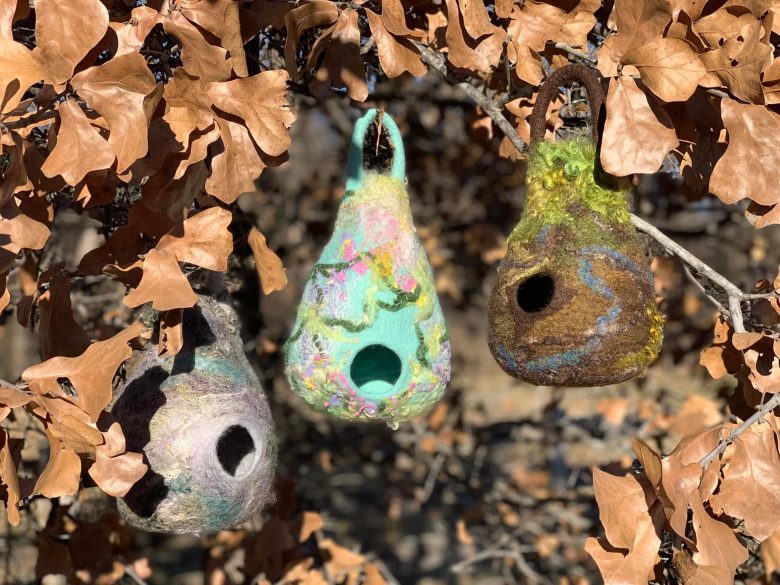 Wet Felted Birdhouse Pod @ Eureka Fiber In the Ozarks Festival ...